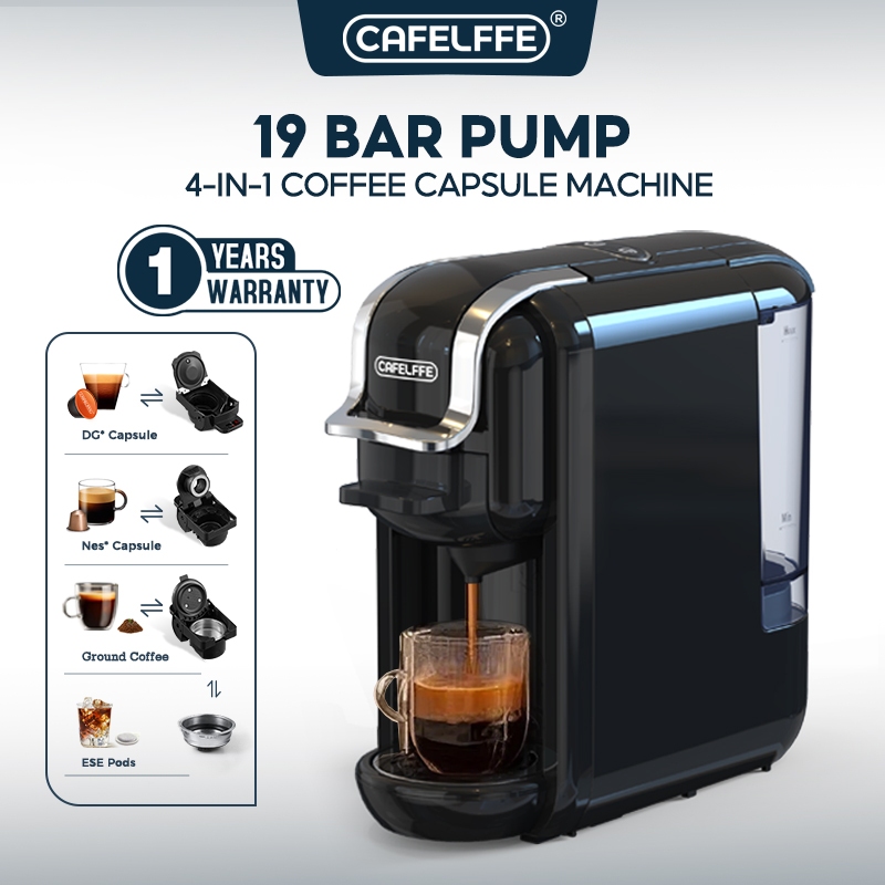 Cafelffe 4-IN-1 Capsule Coffee Maker Hot/Cold Espresso Machine for ...