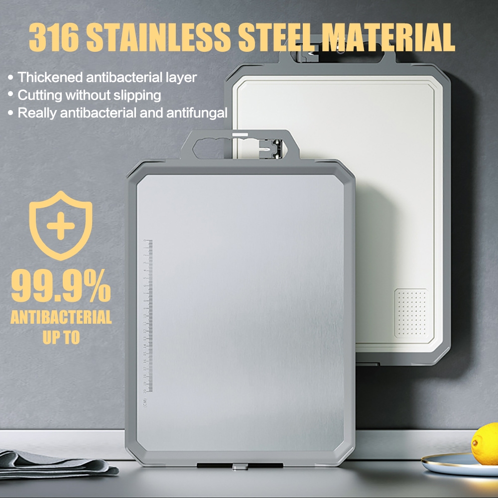 Kitchen 316 stainless steel cutting board double-sided antibacterial ...