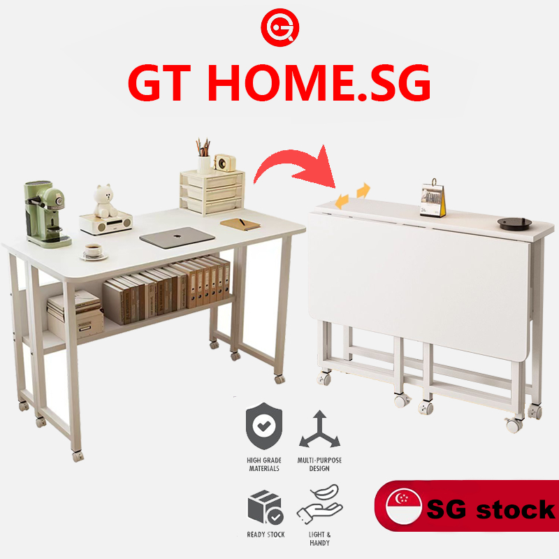 【SG STOCK】Folding Tables/ Folding Table On Pulleys For Space Saving ...