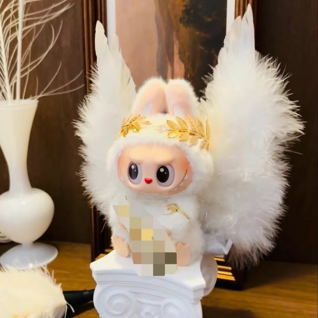 Labubu Coca-Cola angel Wings Baby Clothes Vinyl Clothes v1v2 Heart ...