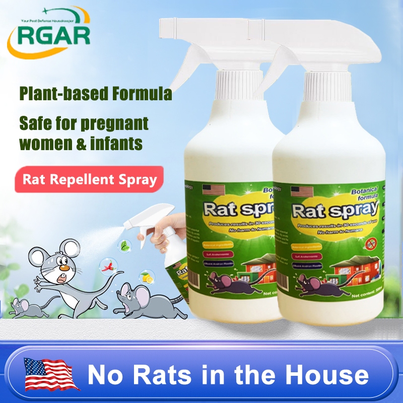 【RGAR】 Rat Repellent Spray 500ML Botanical Formula Mouse/Lizard/Ants ...