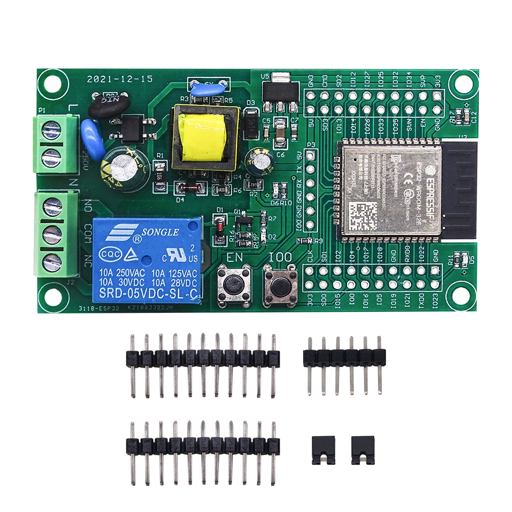 AC powered ESP32 WiFi Bluetooth ble single relay module ESP32 development board I/O port UART ...