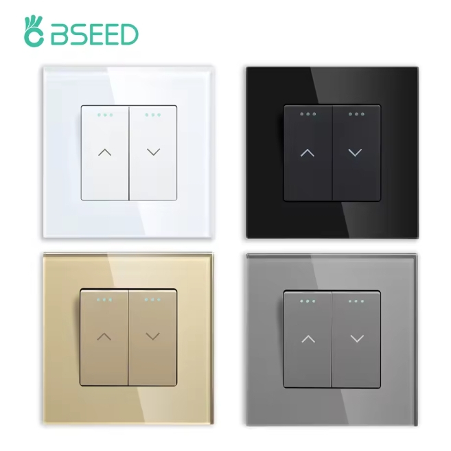 BSEED Mechanical Curtain Switch Electric Roller Shutter Switch Push ...