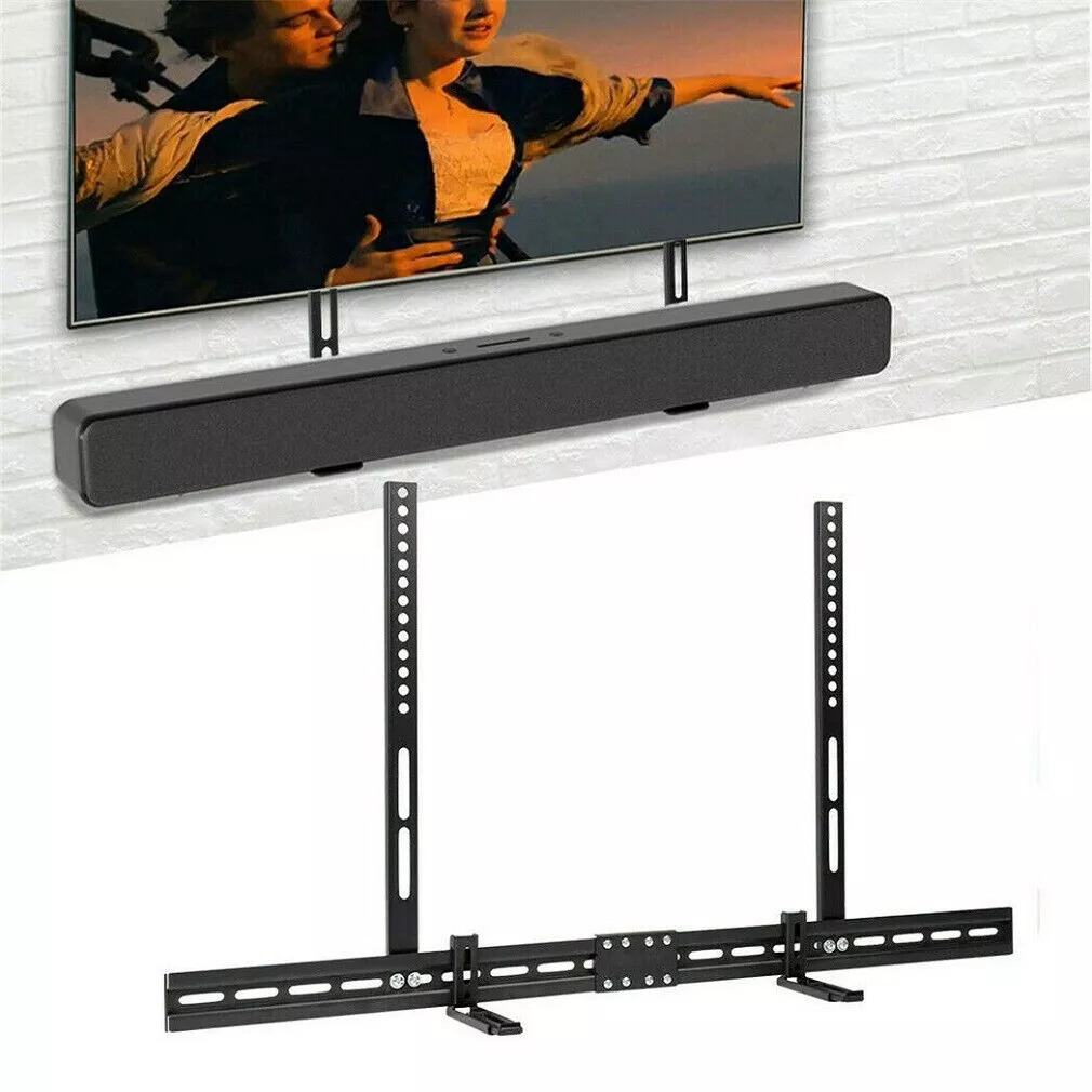 UNHO Universal Adjustable Vesa TV Sound Bar Bracket Soundbar Mount Wall ...