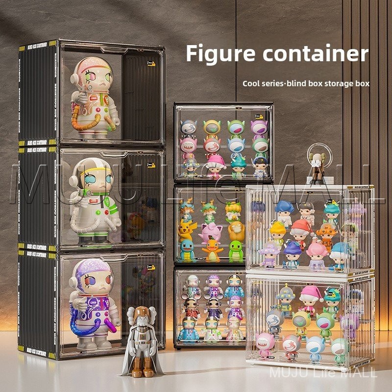 Hand-Made Pop Mart popmart Display Cabinet Advanced Blind Box Display ...