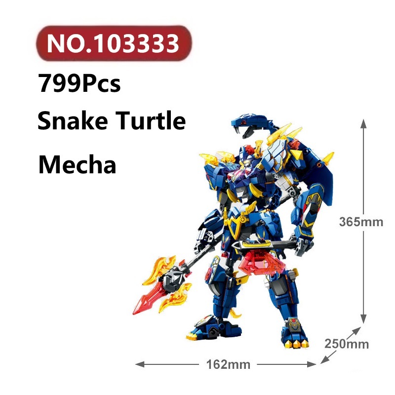 Mythical Beast Mecha Building Blocks 799 Pcs Sembo Mecha Bricks Toy Set ...