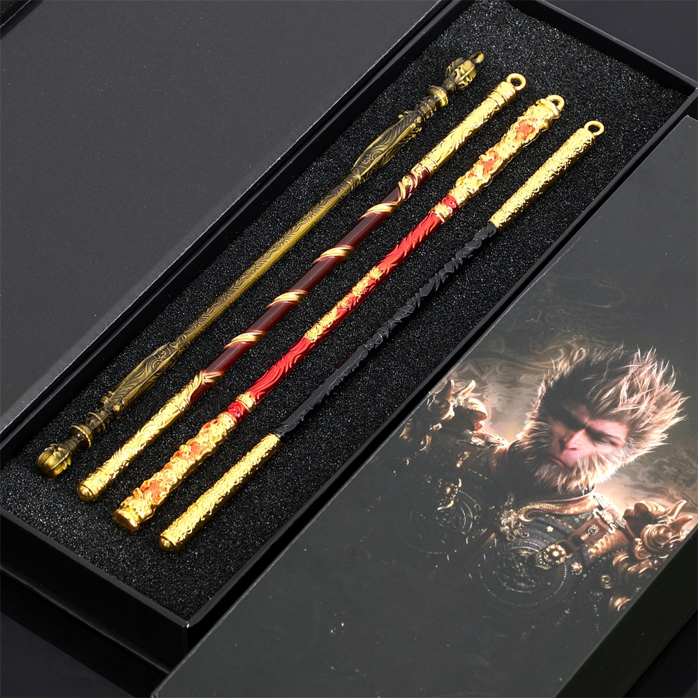 [ItisU] 22CM Black Myth Wukong Game Peripheral All-metal Handicraft Monkey King Ruyi Golden ...