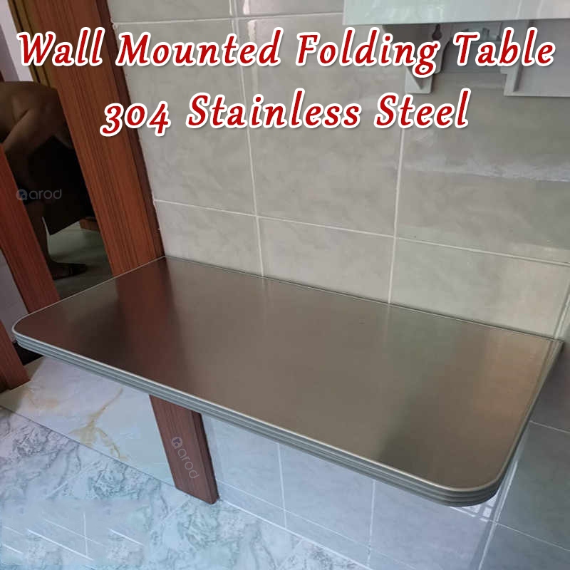 MRT 304 Stainless Steel Folding Vegetable Cutting Table Wall Hanging ...