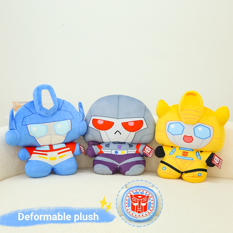 Transformers Flip Pillow Plush Doll Cushion Bumblebee Optimus Prime ...