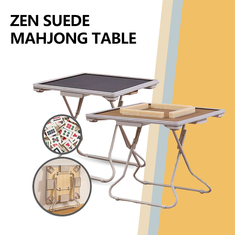 SG STOCK Zen Suede Mahjong Table 2 Color - Wooden Foldable Unique ...