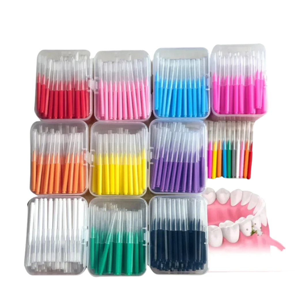 50 Pieces I Type Interdental Brushes Teeth Health Care Interdental ...