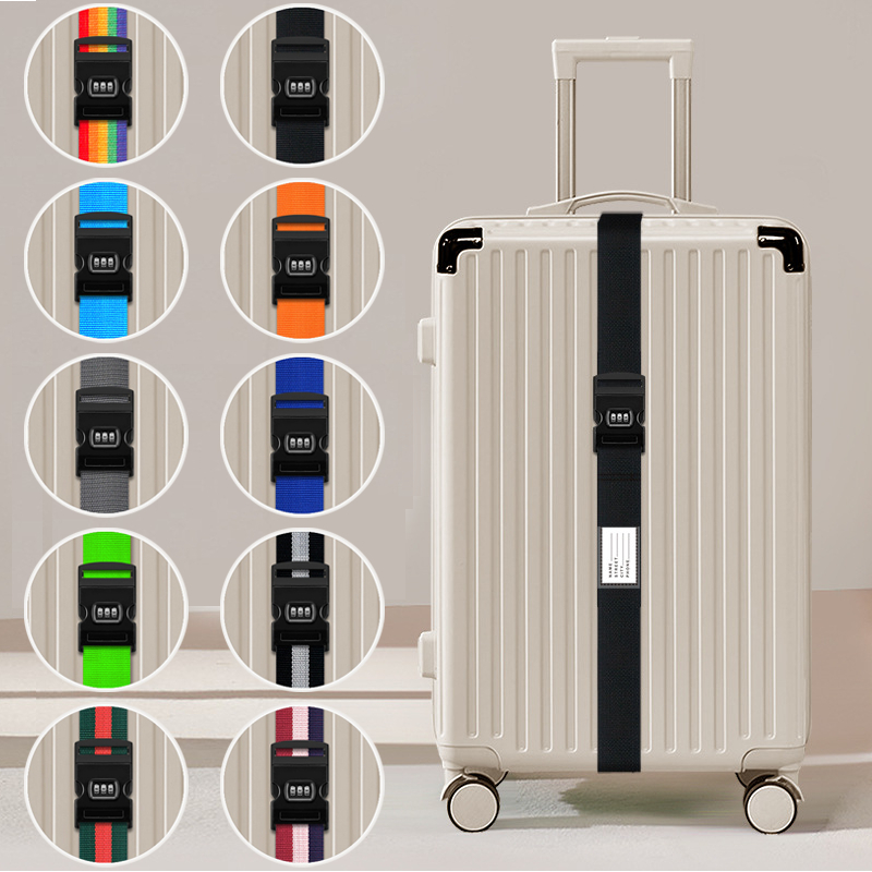 [Ready Stock] Adjustable Packing Belt Luggage Tag Strap With Lock ...