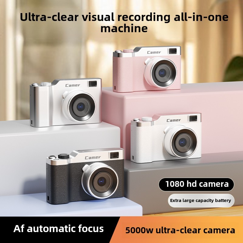 1080PDigital Camera CCD Student Camera HD 5000W Pixel Ultra-thin ...