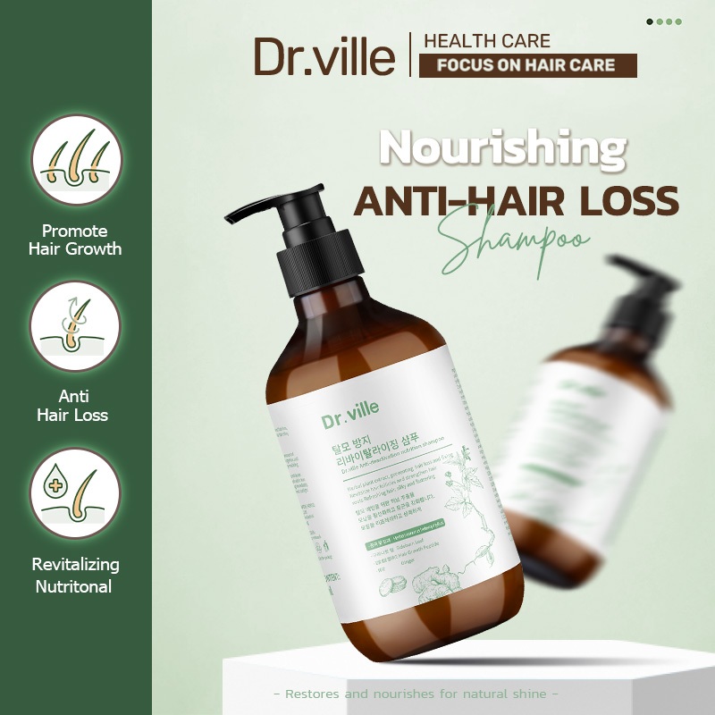 Dr.ville Ginger Anti Hair Loss Shampoo Hair Growth Shampoo Hair Loss ...
