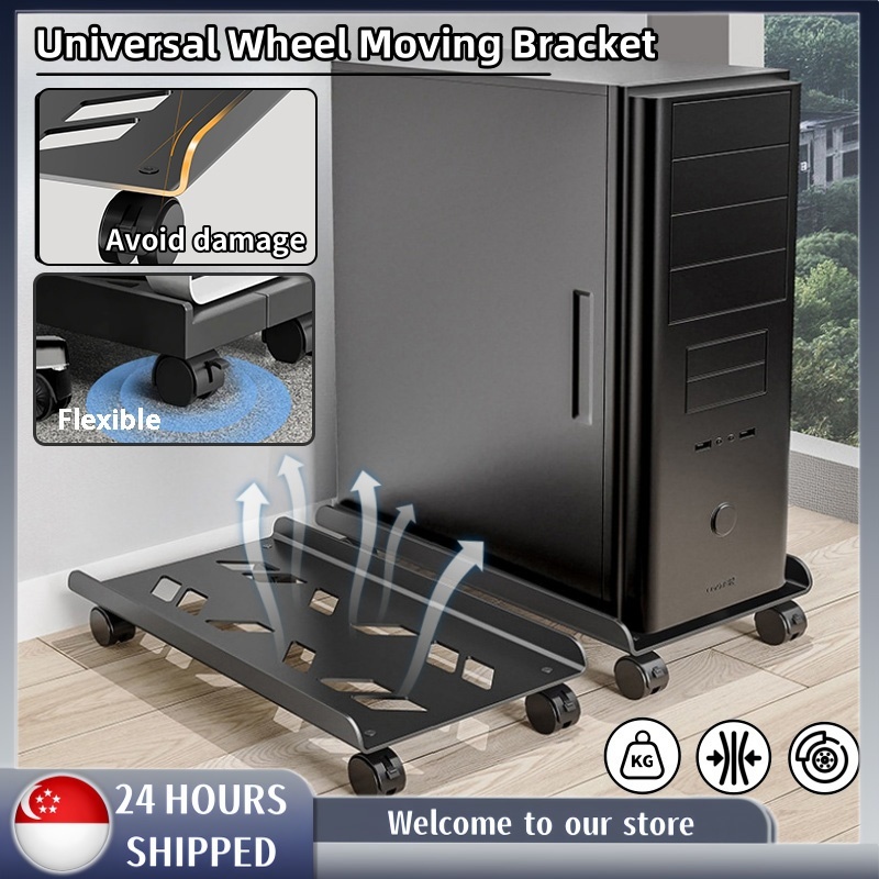 【SG READY STOCK】Adjustable CPU Stand Computer Host Rack Computer Case ...