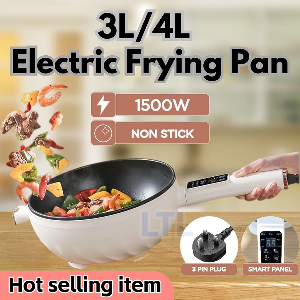 Multifunctional Electric Frying Pan With Steamer Frying Pan (4L ...