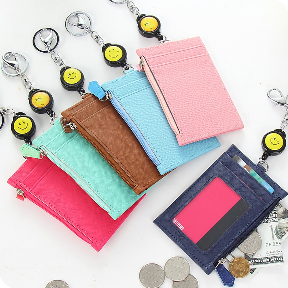 Creative Leather Card Holder Multi-Card Slot Men Women Card Holder Card ...