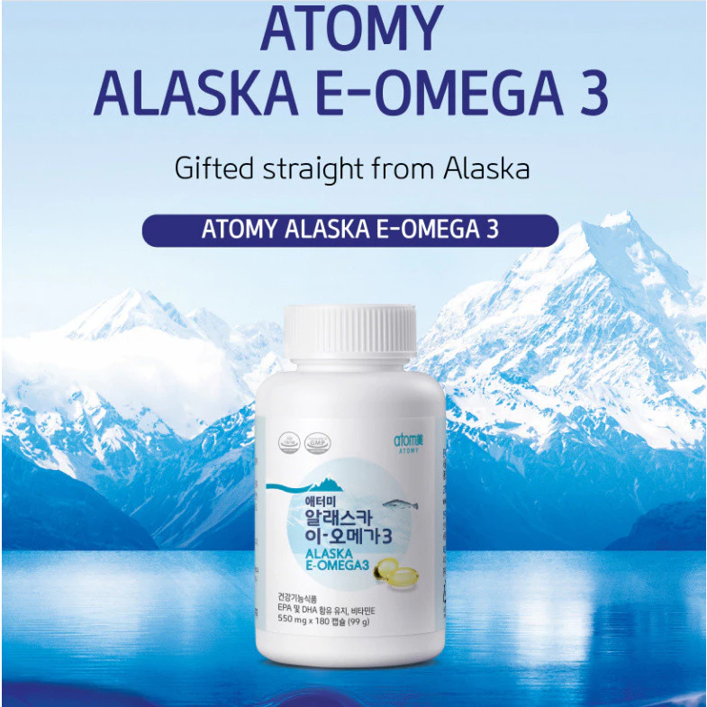 [buy 3 free 1] 100% original, Atomy Alaska E-Omega 3 550mg x ...