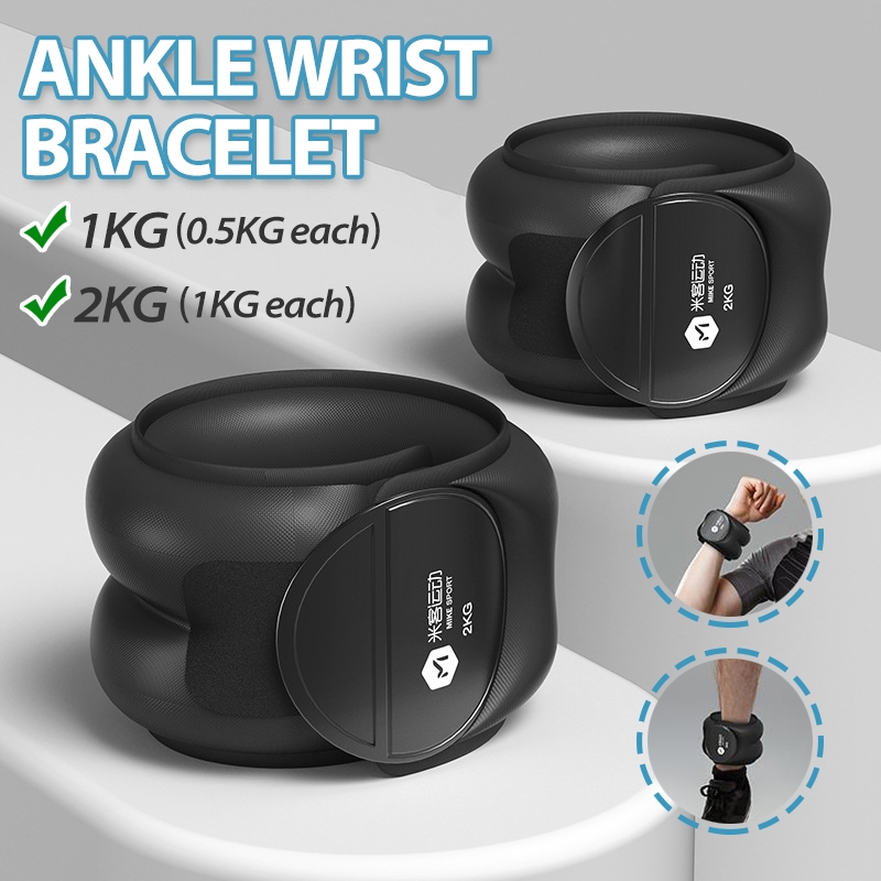 【SG Seller】1KG/2KG Ankle Wrist Sand Bag Fitness Weight Sandbag Arm ...