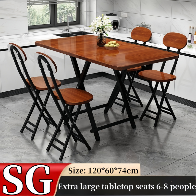 Multifunctional folding table folding table rectangular dining table ...