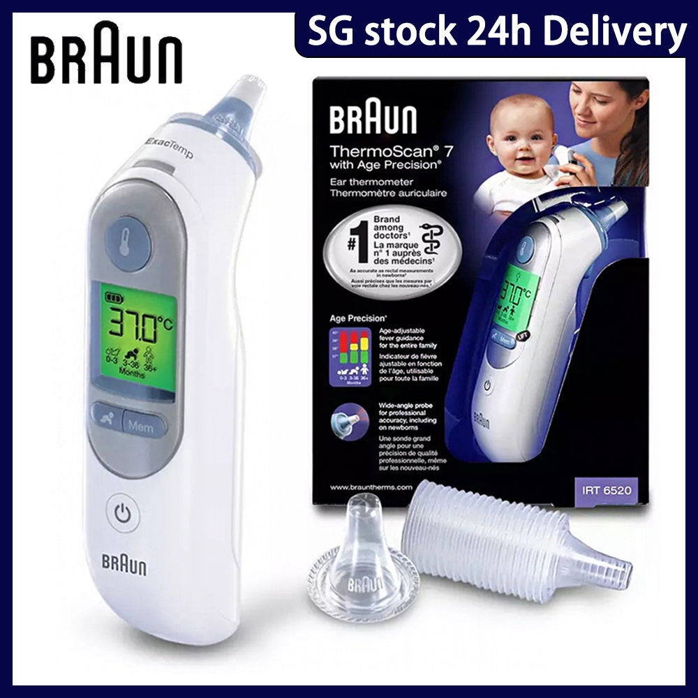 【Braun thermometer】【1 Year Warranty】 Braun Thermoscan IRT6520 Braun ...