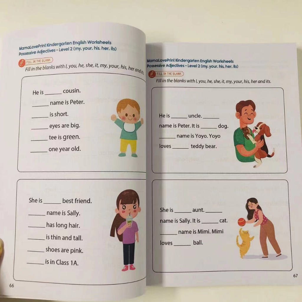 Children English Grammar Practice Book English Study Writing Worksheet ...