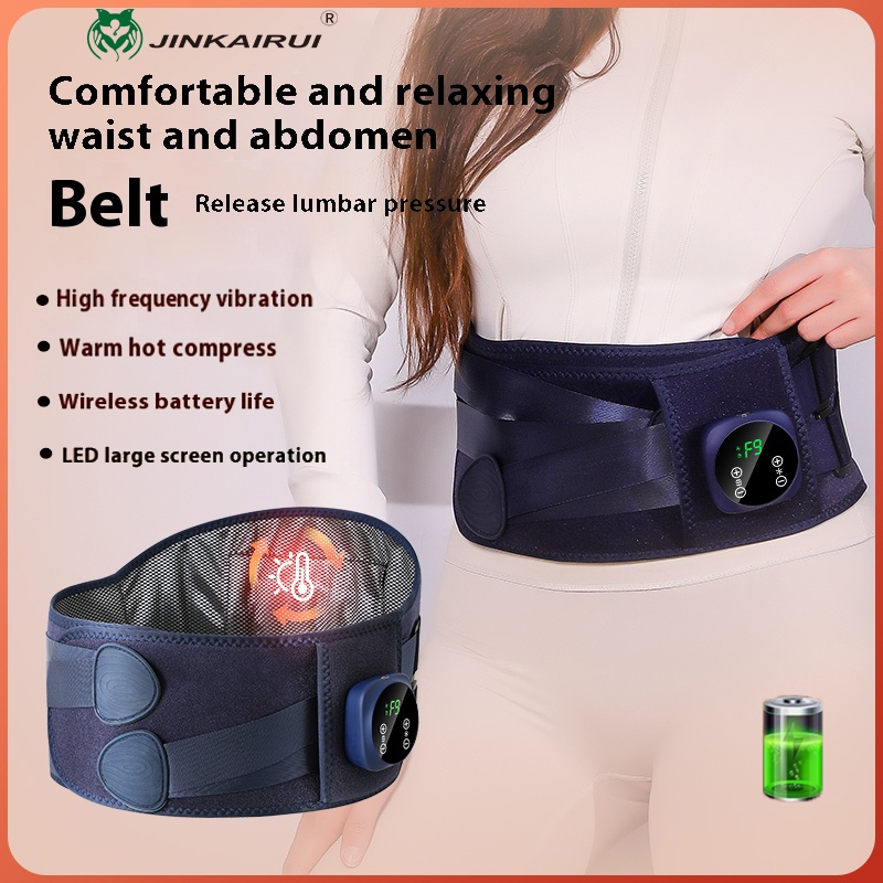 Smart Waist Massager Belt Lumbar Vertebra Plate Pain Relief Heating ...