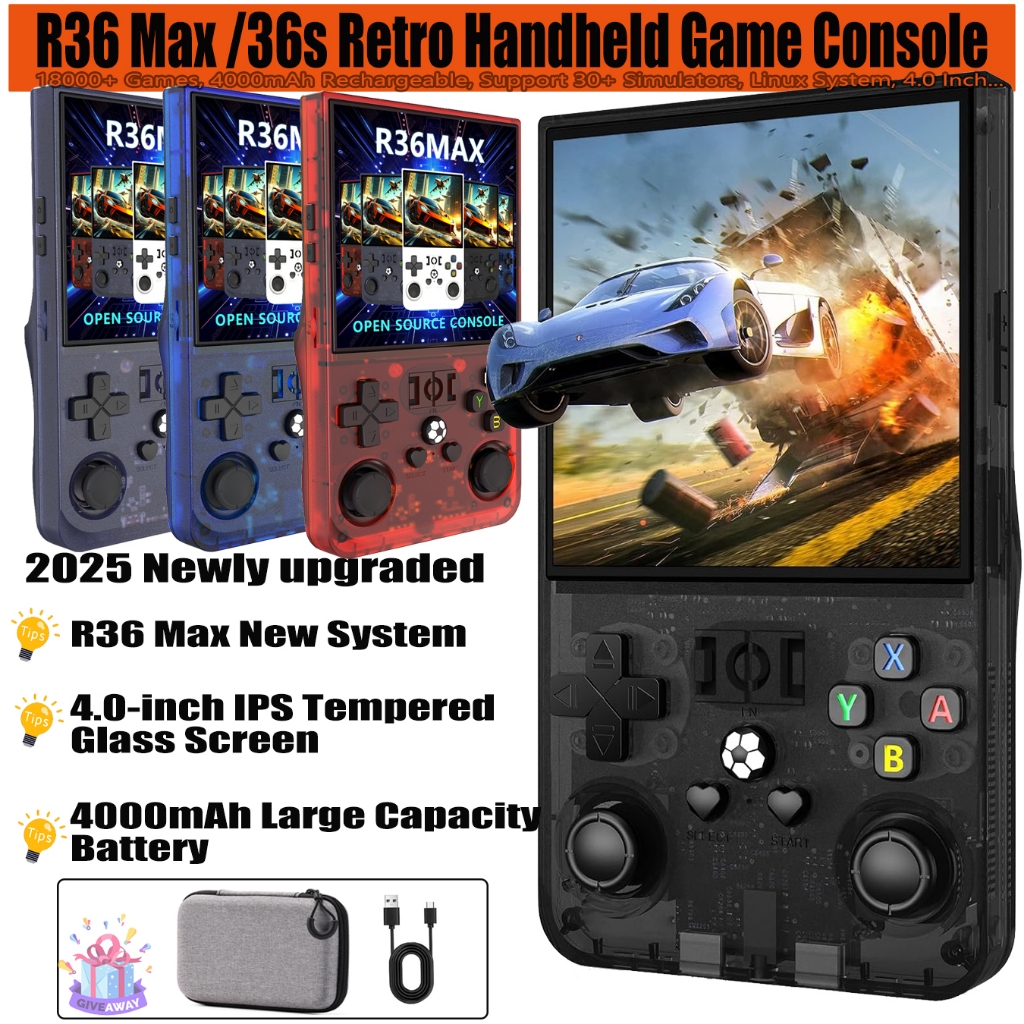 【Free Bag】R36S game---New Game Console Portable Open Source 3.5 Inch Retro System Equipment ...
