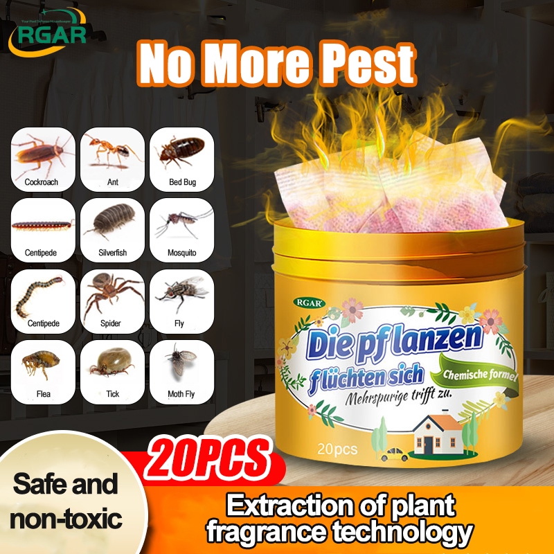 【RGAR】Germany Insect Repellent Sachets Floral Scented Safe Non-toxic ...