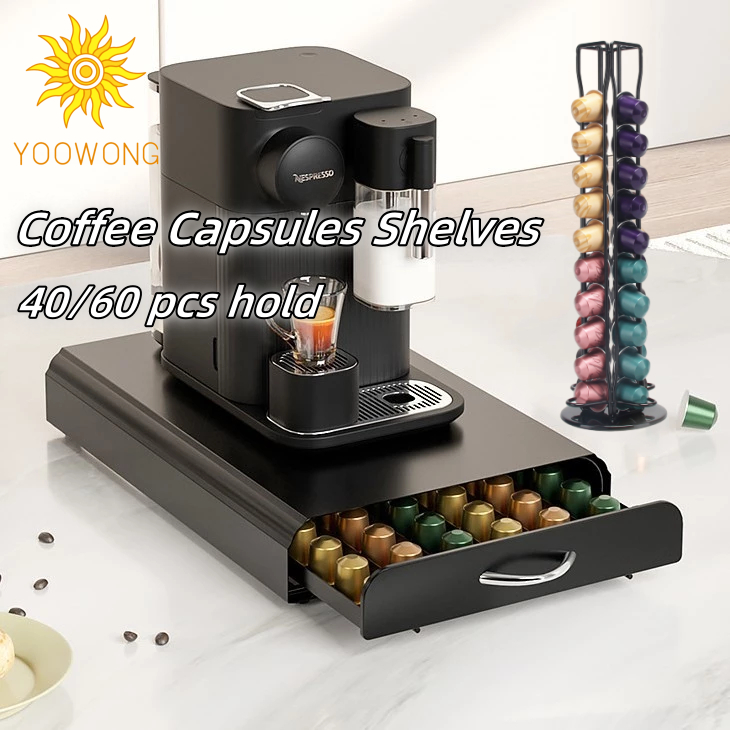 【SG】Drawer Type Coffee Capsules Shelves 60/40pcs Storage Stand Rack ...