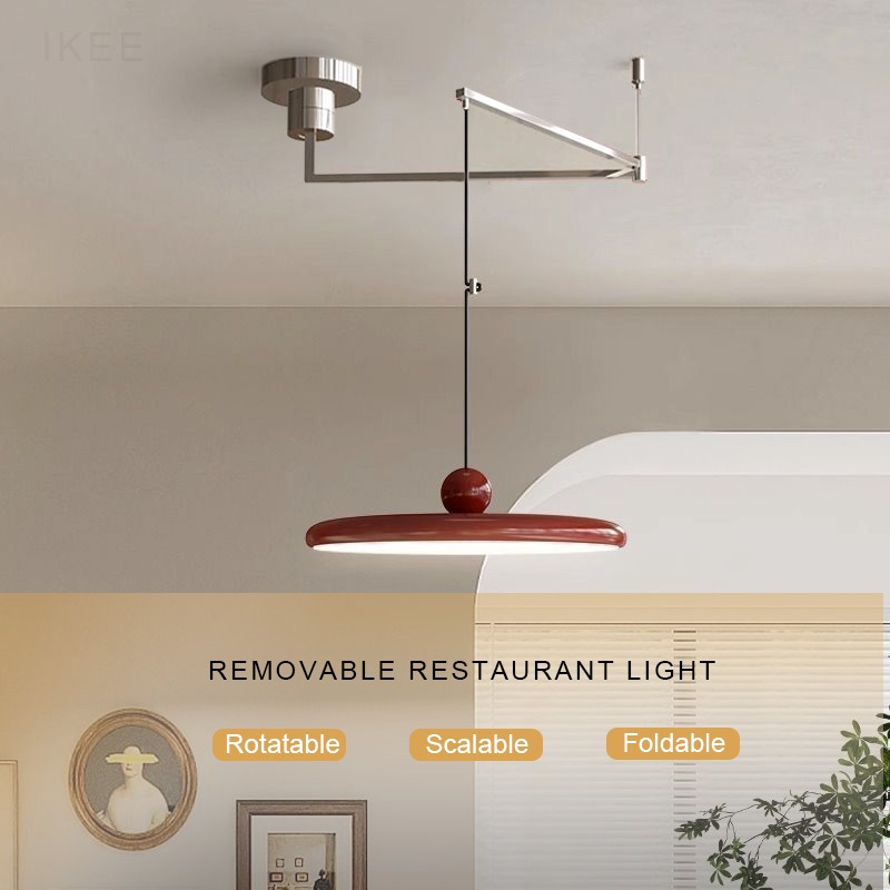 Bauhaus UFO Disk Pendant Light | Adjustable Arm Design | 3-Color ...