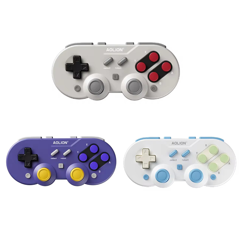 Aolion Wireless Retro Mini Game Controller Joypad Hall Effect Joystick ...