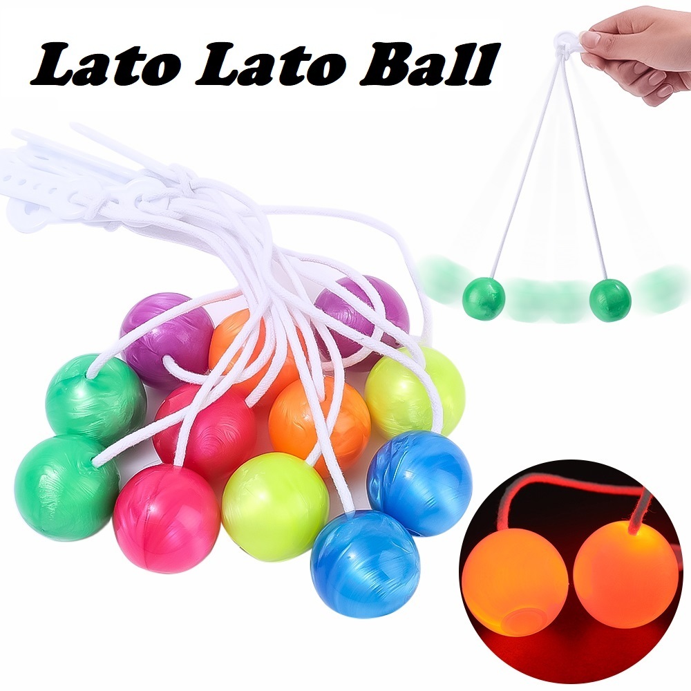 Lato Lato Toys Click Clack Ball Old School Toys Games Bola Tek Tek ...