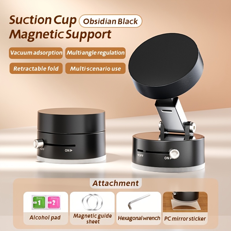 Vacuum Magnetic Suction Cup Folding Swivel Stand Double-sided Suction ...