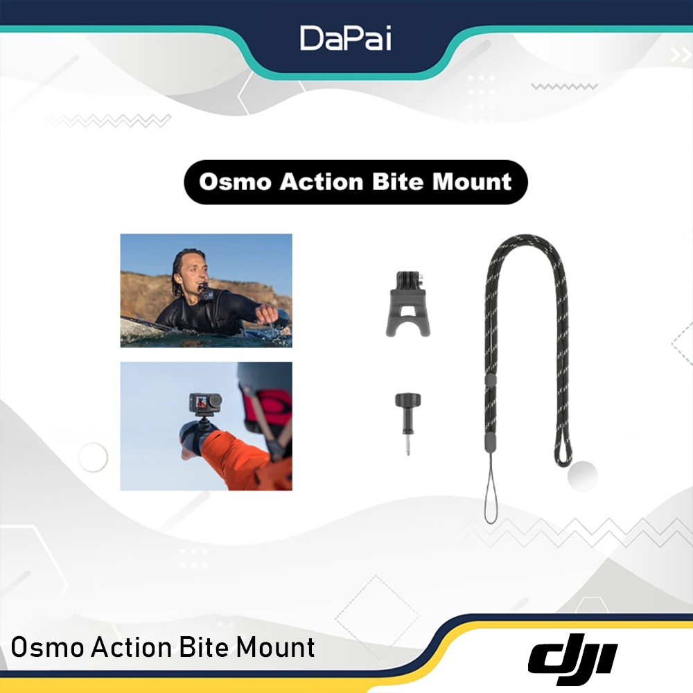 DJI Osmo Action Bite Mount for Osmo Action 3/Action 4/Action 5 Pro ...