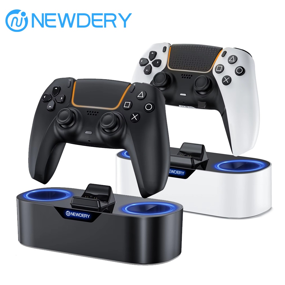 NEWDERY PS5 Controller Charger Station for PlayStation 5 Controller ...