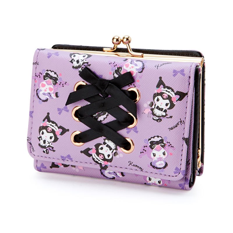 Kawaii Kuromi Wallet Purse Purple Lolita Cute Small Short Wallets for ...