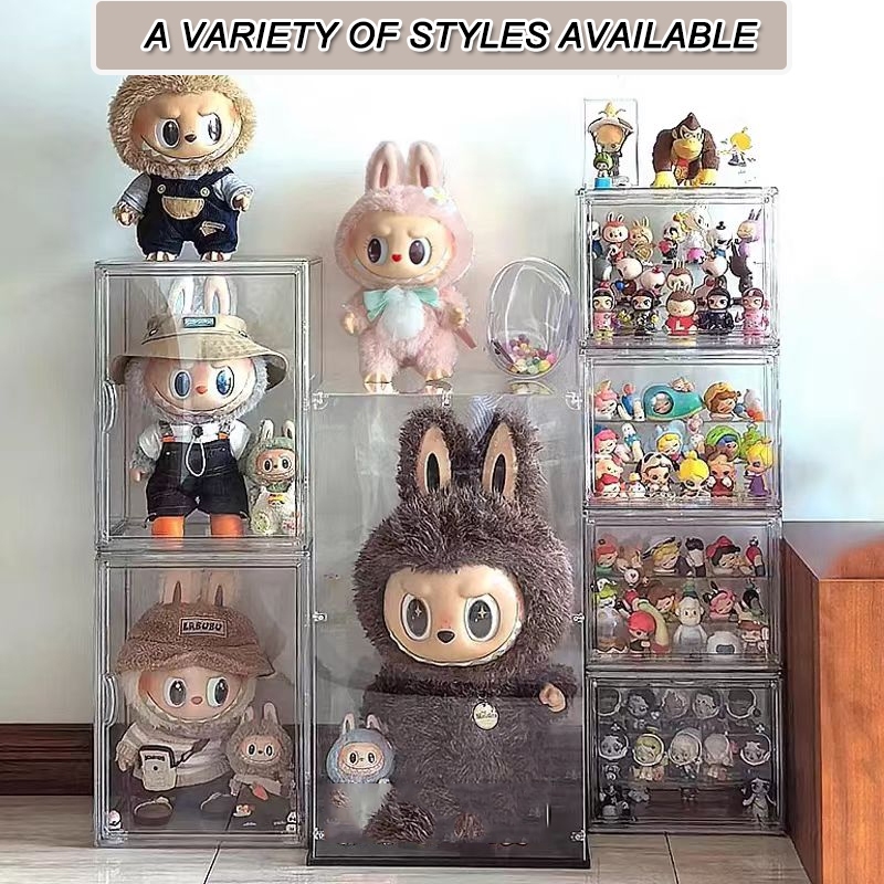 [1-2 Day Delivery]LED Acrylic 2/3/4 Layers Storage Box Popmart Display ...