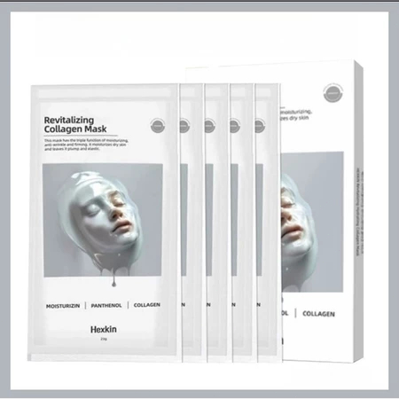 HEXKIN Revitalizing Collagen Mask (23g*5ea) 1 box/panthenol ...