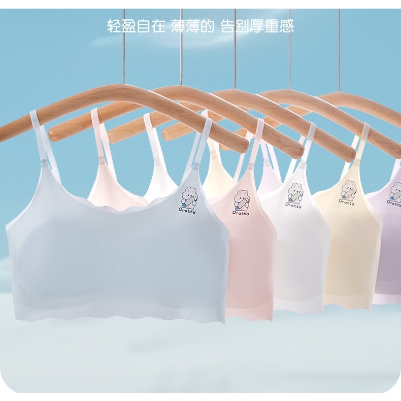 Breathable girl sling Developmental girls underwear bra students ...