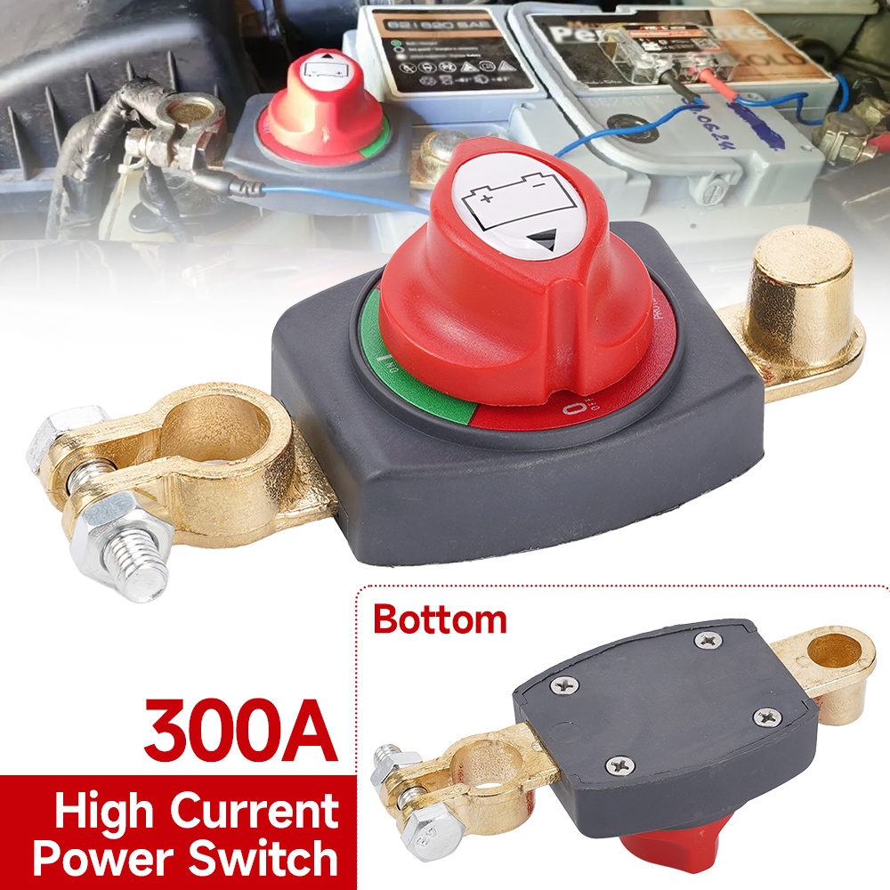 300A Battery Disconnect Switch 12-48V - Power Cut Master Isolator For ...