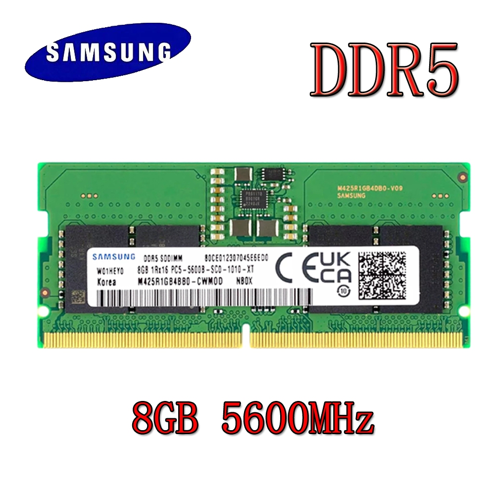 Samsung DDR5 RAM 8GB DDR5 5600MHz PC5-44800S 1.1V Notebook Laptop ...