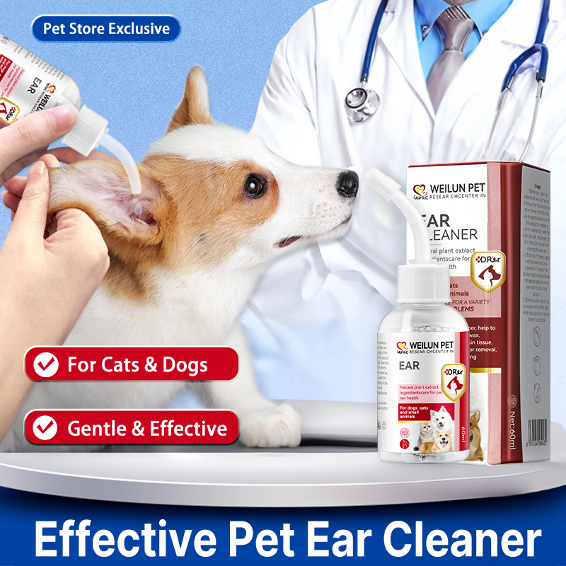 Pet Ear Cleaner - Ear cleaning solution For dogs and cats - Ear Drops ...