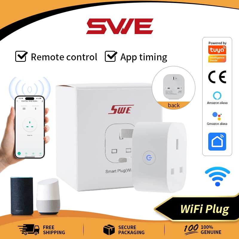 SWE wifi plug UK,support switch on /off,Tuya Smart Wifi Plug Socket ...