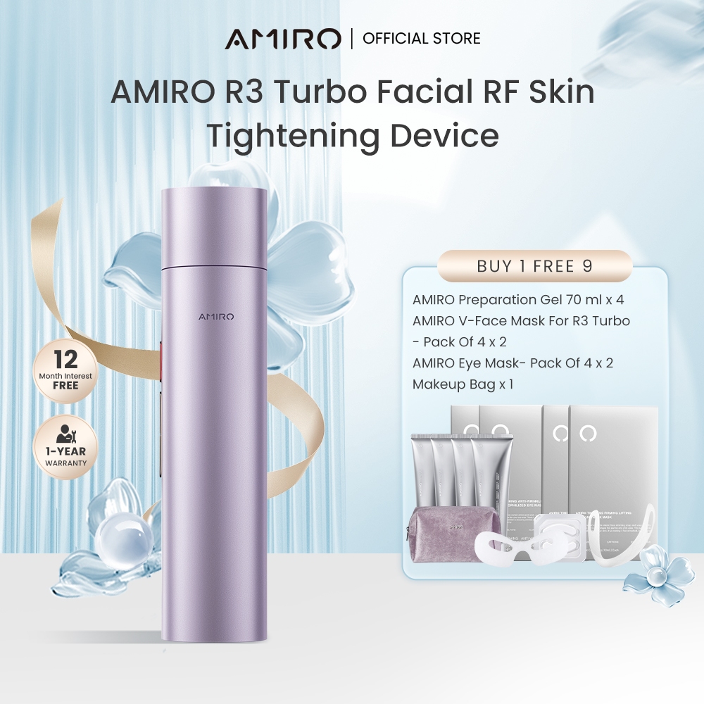 AMIRO R3 Turbo Facial RF Skin Tightening Device Microcurrent Treatment ...