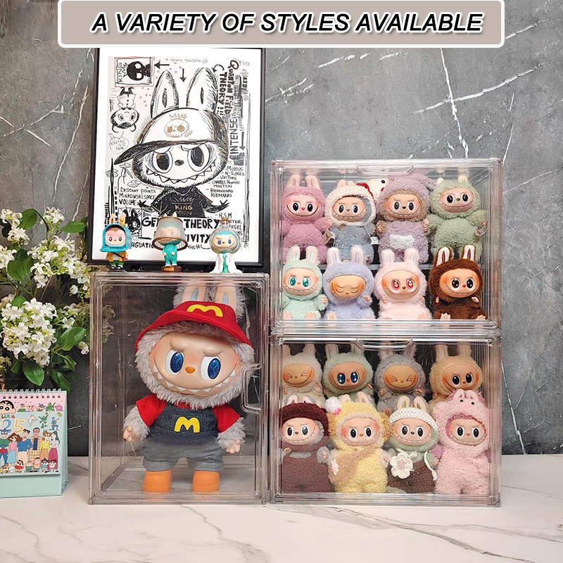 【SG Stock】LED Acrylic 2/3/4 Layers Storage Box Transparent Display Box ...