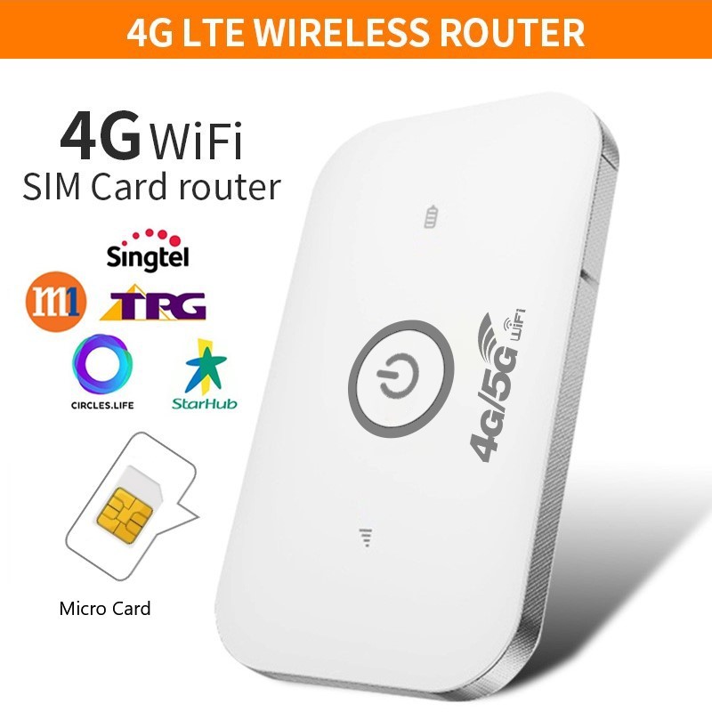 4G Wifi Modem Router Sim Card Portable Router Play&Plug MIFI 5G/4G LTE ...