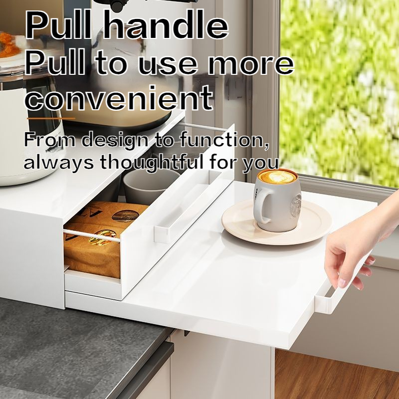 ( SG STOCK)Kitchen Coffee Machine Storage Rack Workbench with Drawers ...