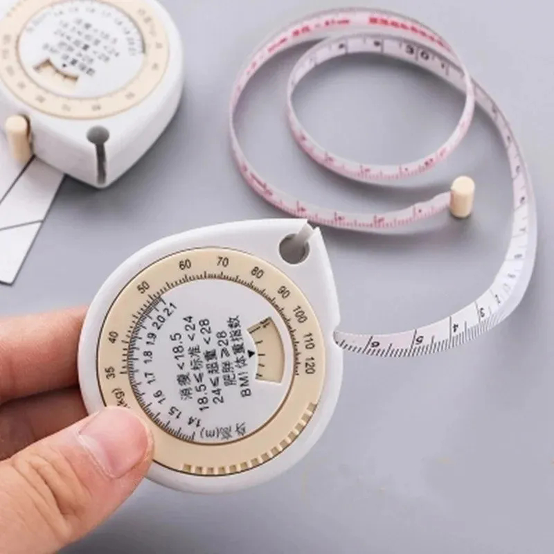 Tape Measure BMI Body Mass Index Push-button Retractable Locking Tape ...