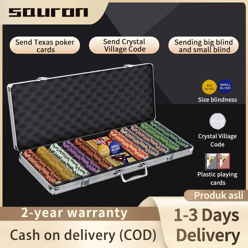 Poker chip set, casino games, casino chips, poker chips/mahjong chips ...